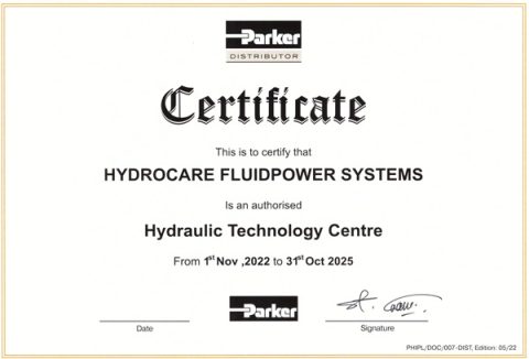 Awards & Achievements - Hydrocare FluidPower Systems